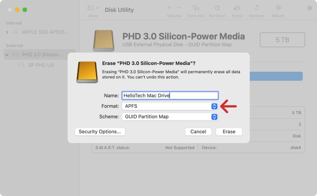 How to Format an External Hard Drive on a Mac : HelloTech How
